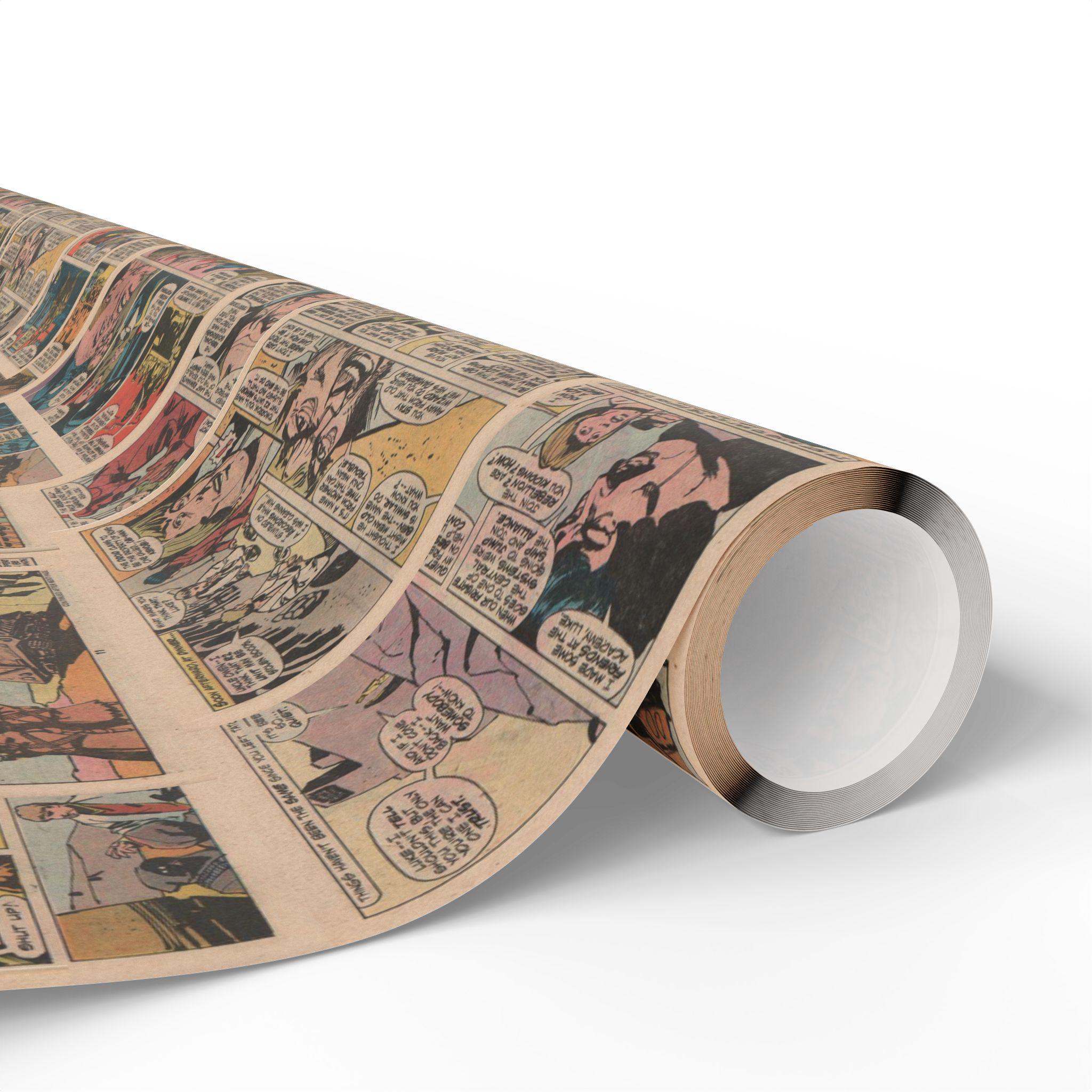 Retro Star Wars Comic Book Wrapping Paper - Geeky Movie Gift Wrap - Etsy