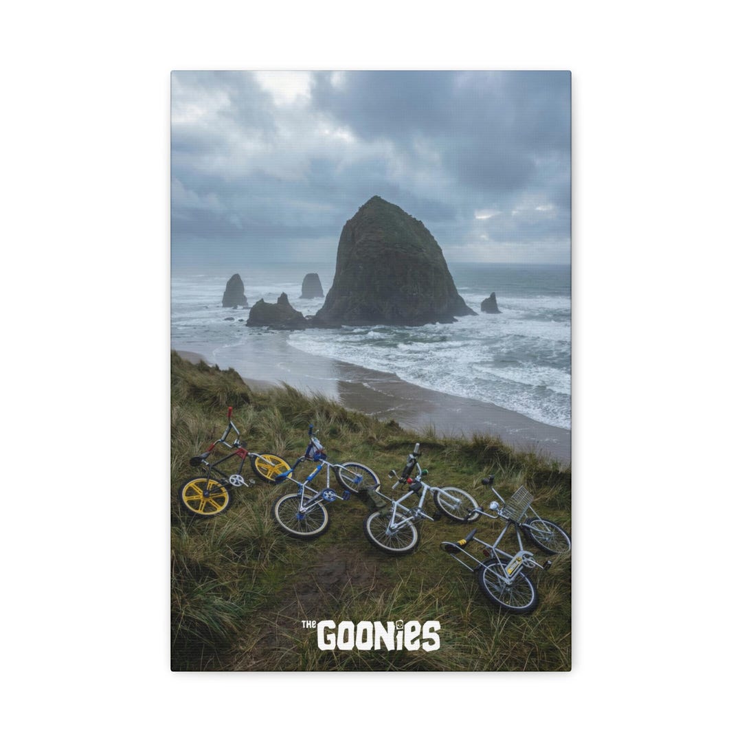 The Goonies Bikes Poster Matte Canvas - Etsy