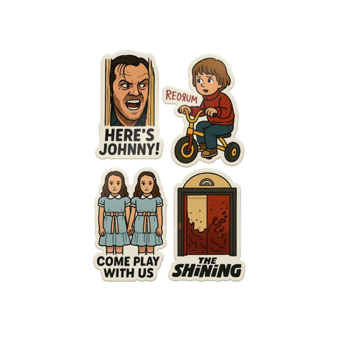 The Shining Classic Horror Die-cut Stickers: Retro Movie Decals for ...