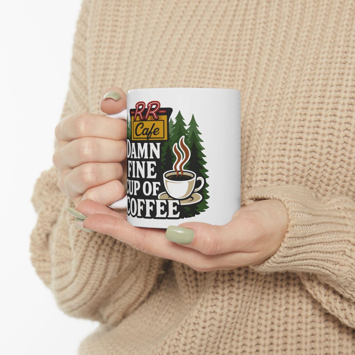 Twin Peaks RR Diner Coffee Mug: Damn Fine Coffee Cup, Retro TV Show - Etsy
