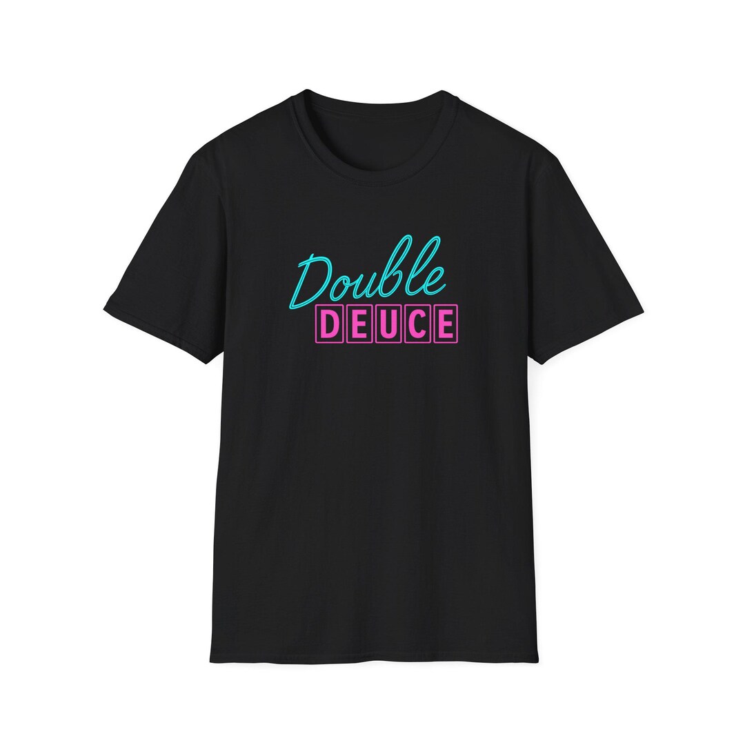 Retro Double Deuce T-shirt: Vintage-inspired Party Wear for Fun Nights ...