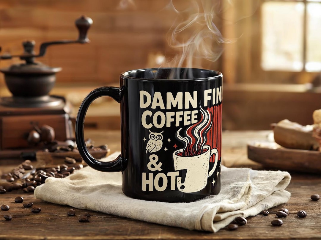 Twin Peaks Coffee Mug: "damn Fine Coffee", David Lynch Fan Gift - Etsy