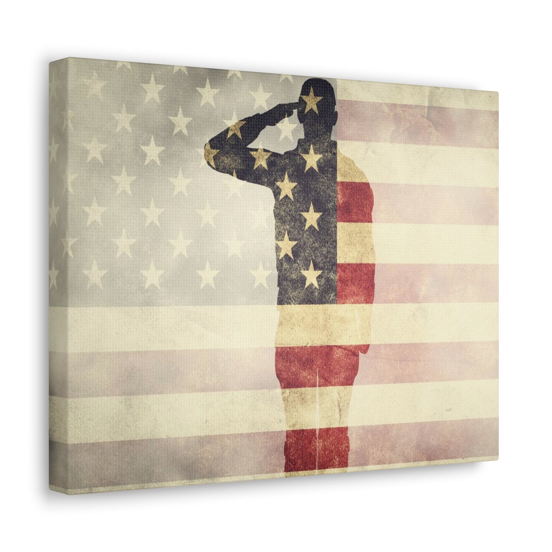 US Flag Canvas Wrap. - Etsy