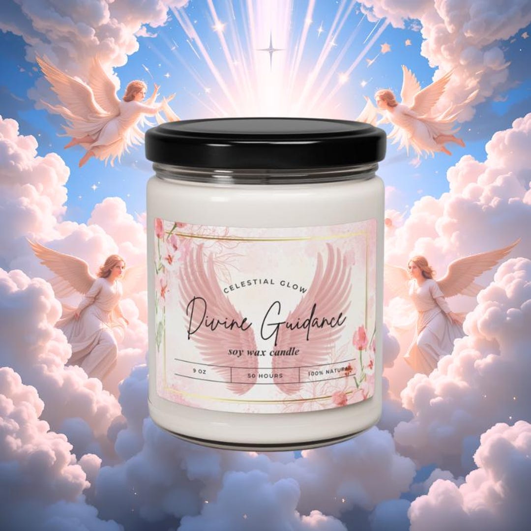 Divine Guidance Candle - Celestial Glow Collection Angelic Energy ...