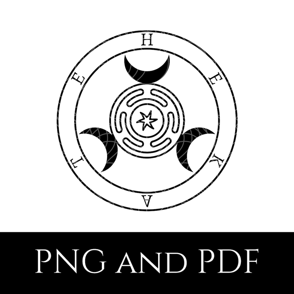 Hecate Sigil Digital Download | Hecate HEKATE Variations | Transparent ...