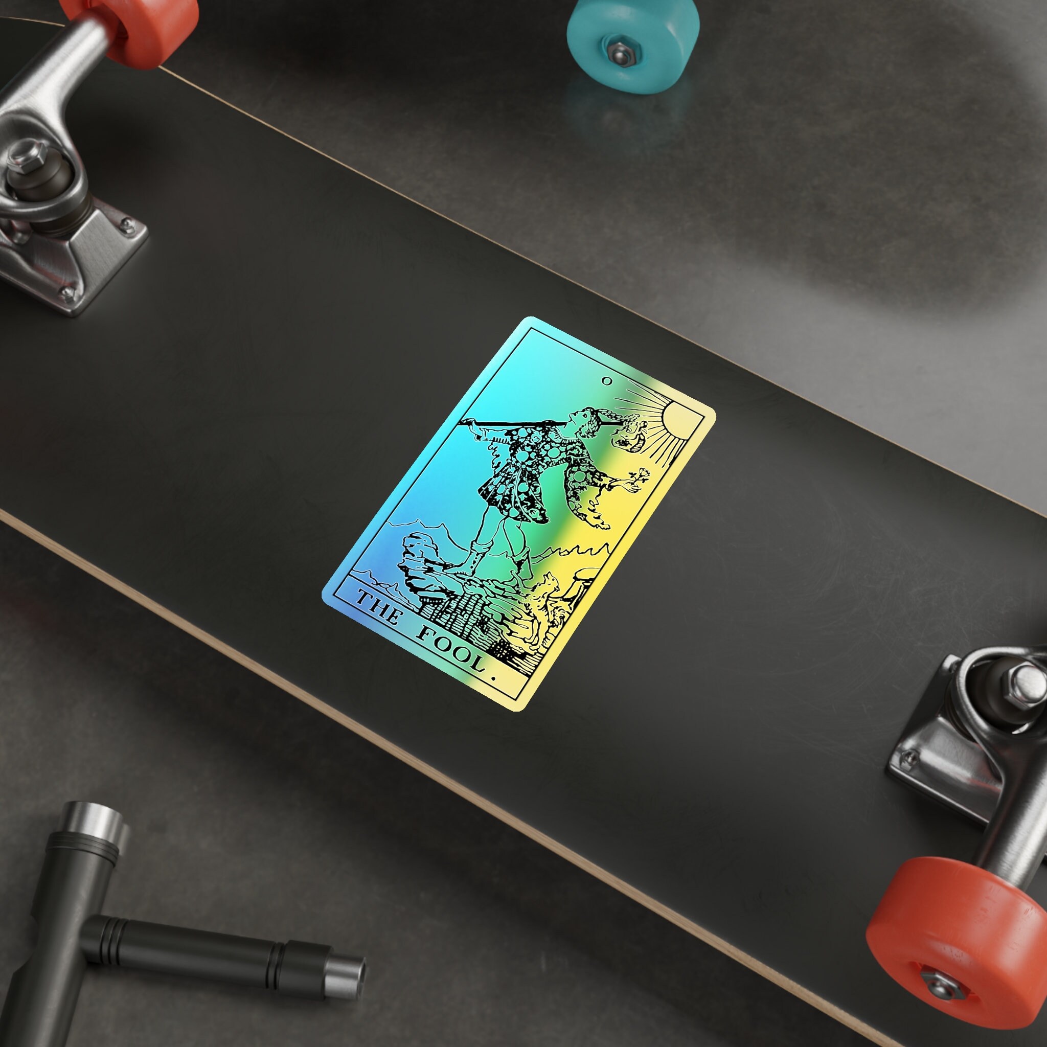 The Fool Tarot Card Holographic Die-cut Sticker - Etsy