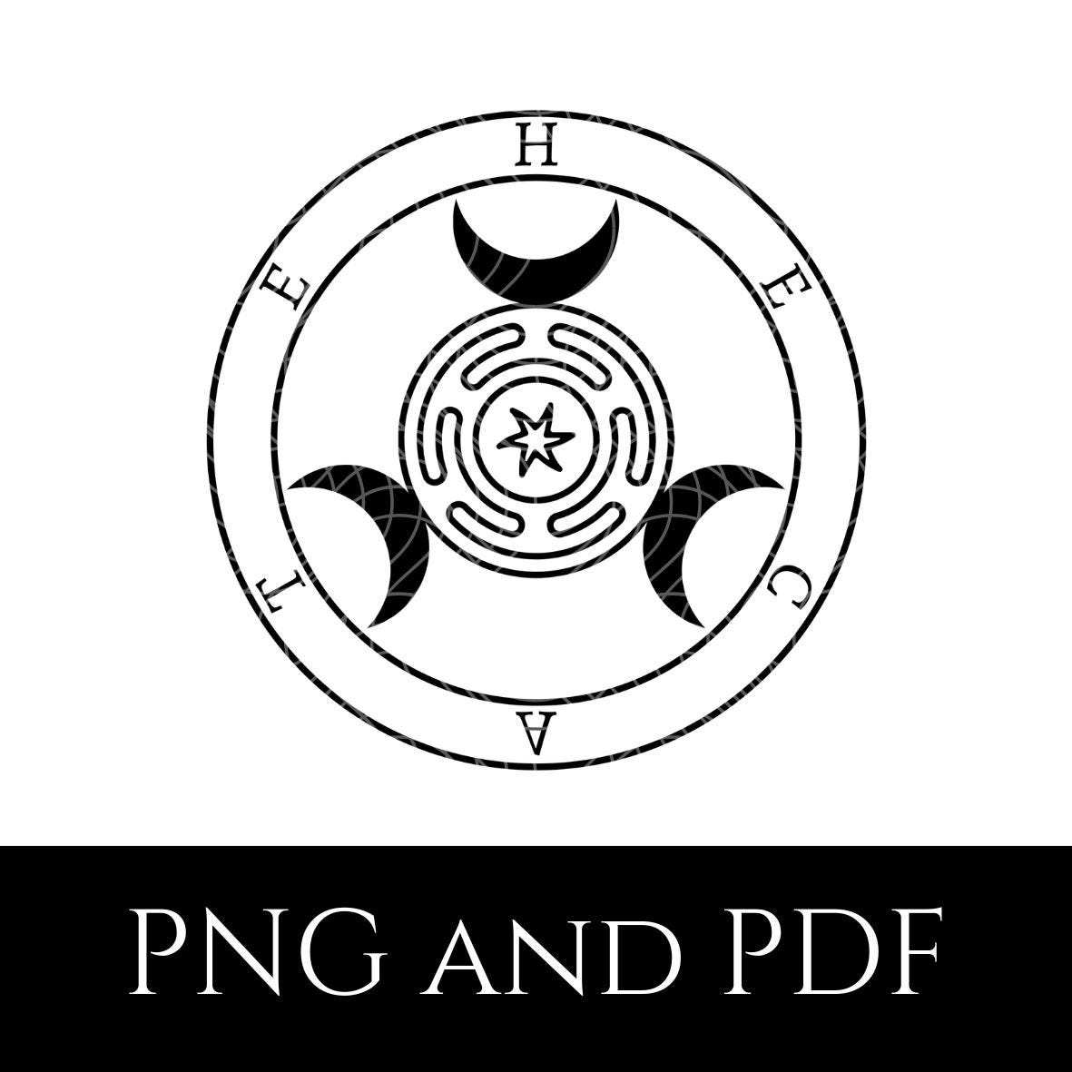 Hecate Sigil Digital Download | Hecate HEKATE Variations | Transparent ...