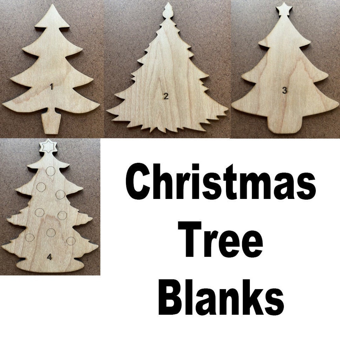 Christmas Tree Cutout, MCM Shape, DIY Crafts, Craft Supplies, Blanks ...