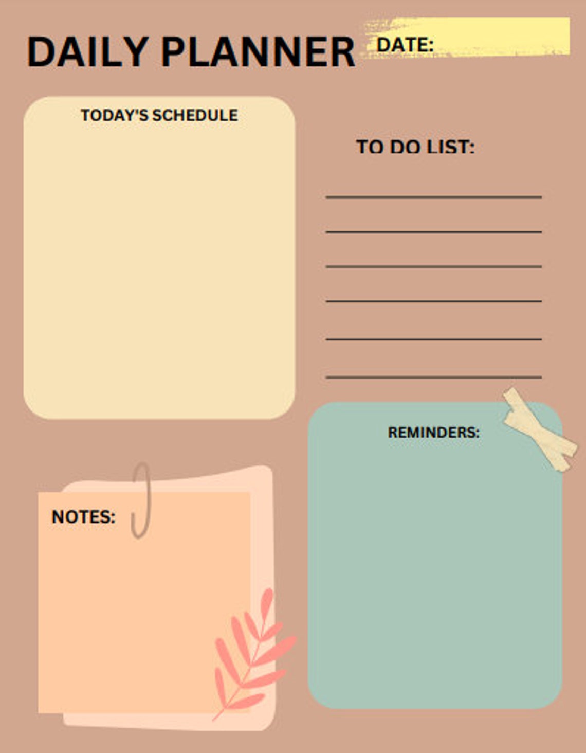 Weekly & Daily Planner Set - Etsy