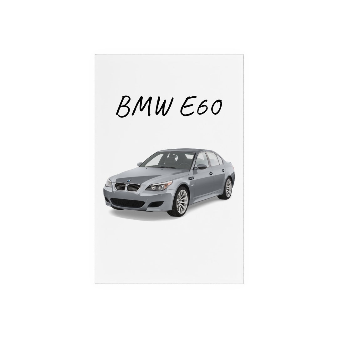 Bmw E60 Sign With Wooden Stand - Etsy