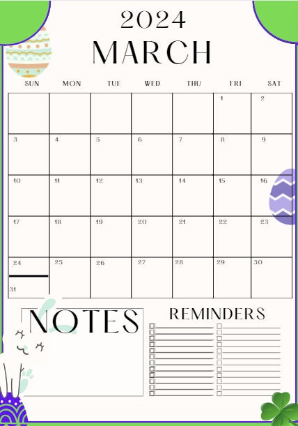 PRINTABLE 2024 Digital Calendar & Planner With Monthly Themes Tech ...
