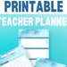 Digital Download, Printable, Teacher Planner, Academic Planner, Weekly ...