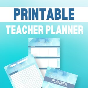 Digital Download, Printable, Teacher Planner, Academic Planner, Weekly ...