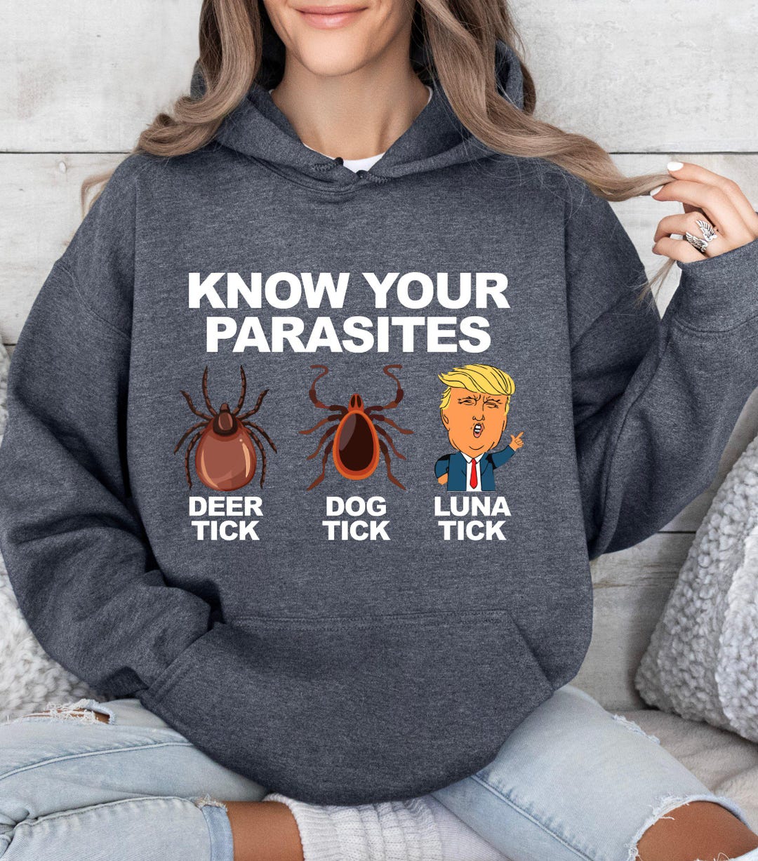 Know Your Parasites Hoodie, Anti Trump, Sarcastic Trump, Anti Trumpism ...