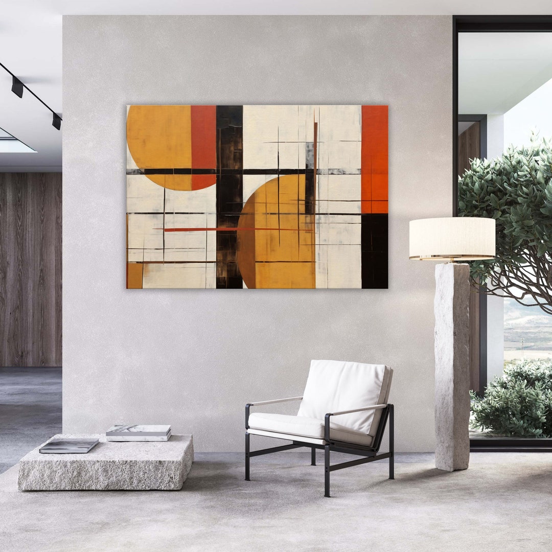 Canvas Wall Art Timeless Tones No.1 Retro Mid-century Home Decor ...