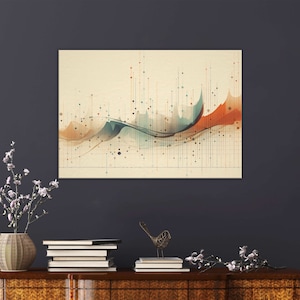Canvas Wall Art | Calculus in Color | Abstract Math Art Home Decor ...