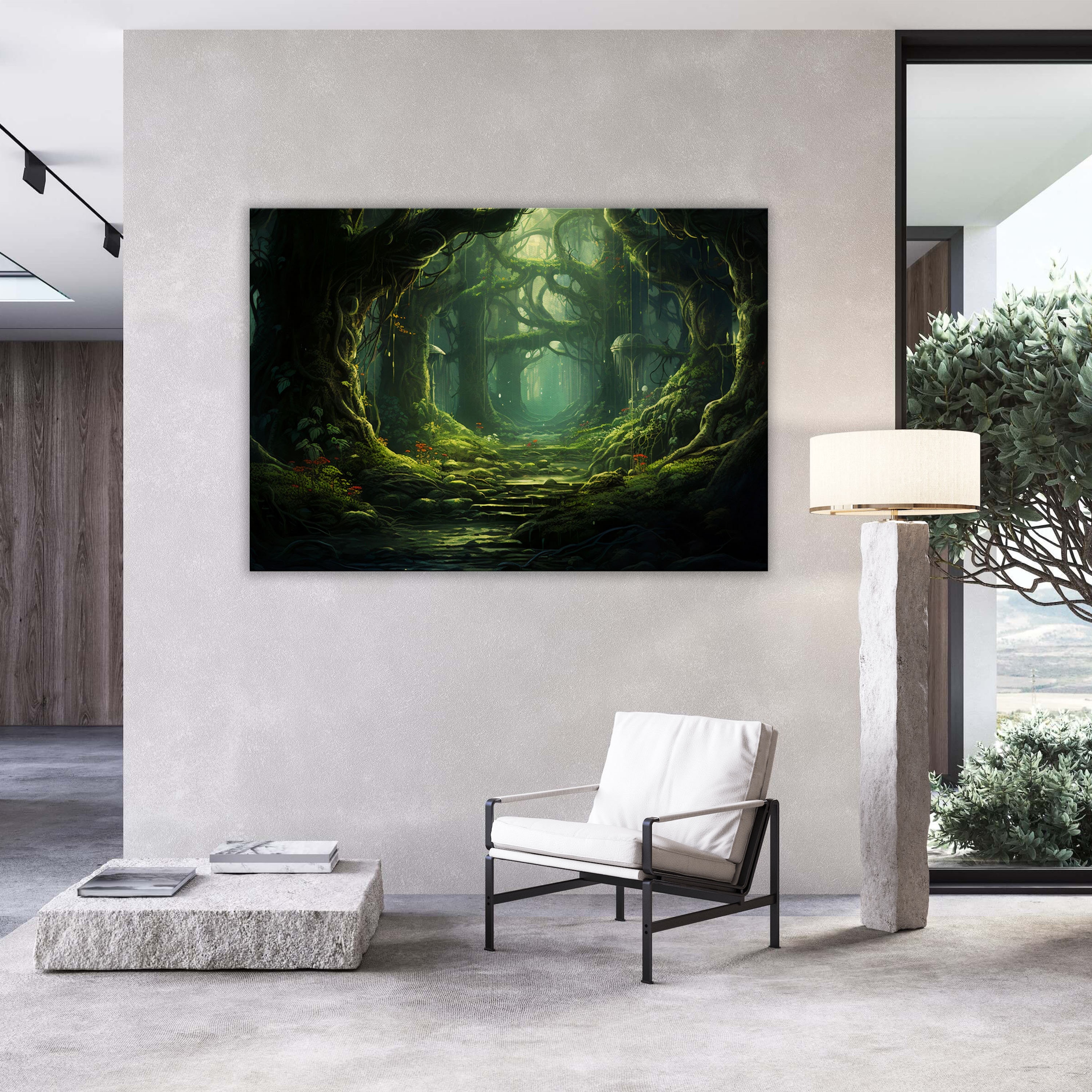 Canvas Wall Art Sentient Forest Whispers No.1 Fantasy Art Home Decor ...