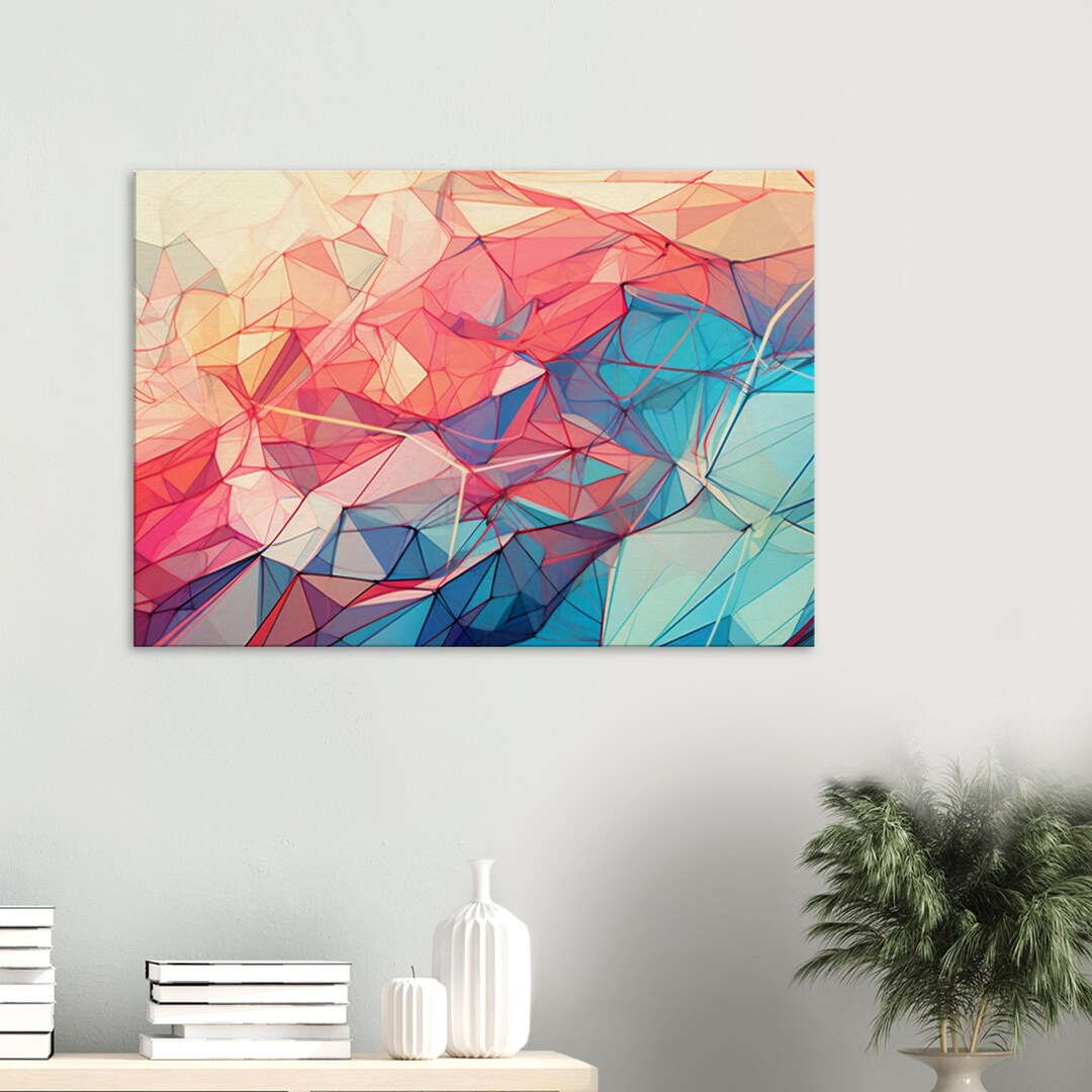 Canvas Wall Art | Radical Modern Geometry | Abstract Modern Art Home ...
