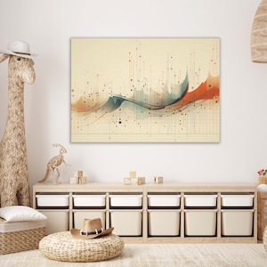 Canvas Wall Art | Calculus in Color | Abstract Math Art Home Decor ...