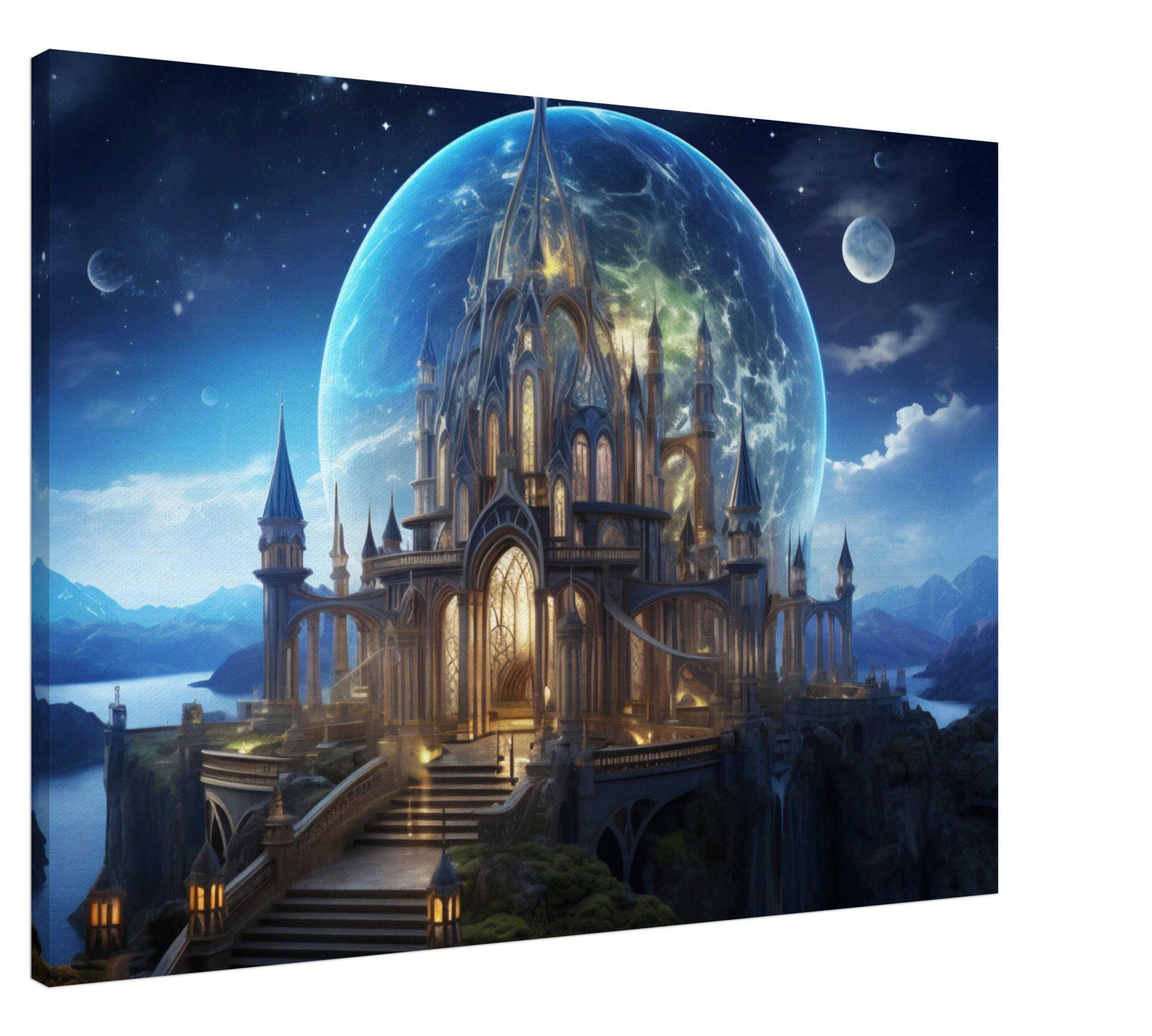 Canvas Wall Art | Elven Star Observatory | Fantasy Art Home Decor ...