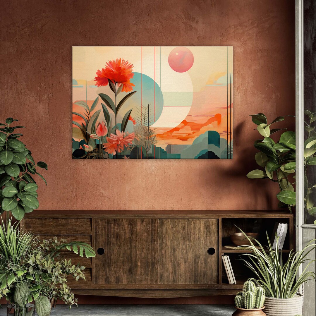 Canvas Wall Art | Nature's Geometry No.1 | Bohemian and Boho Home Decor, Office Decor, Home and ...