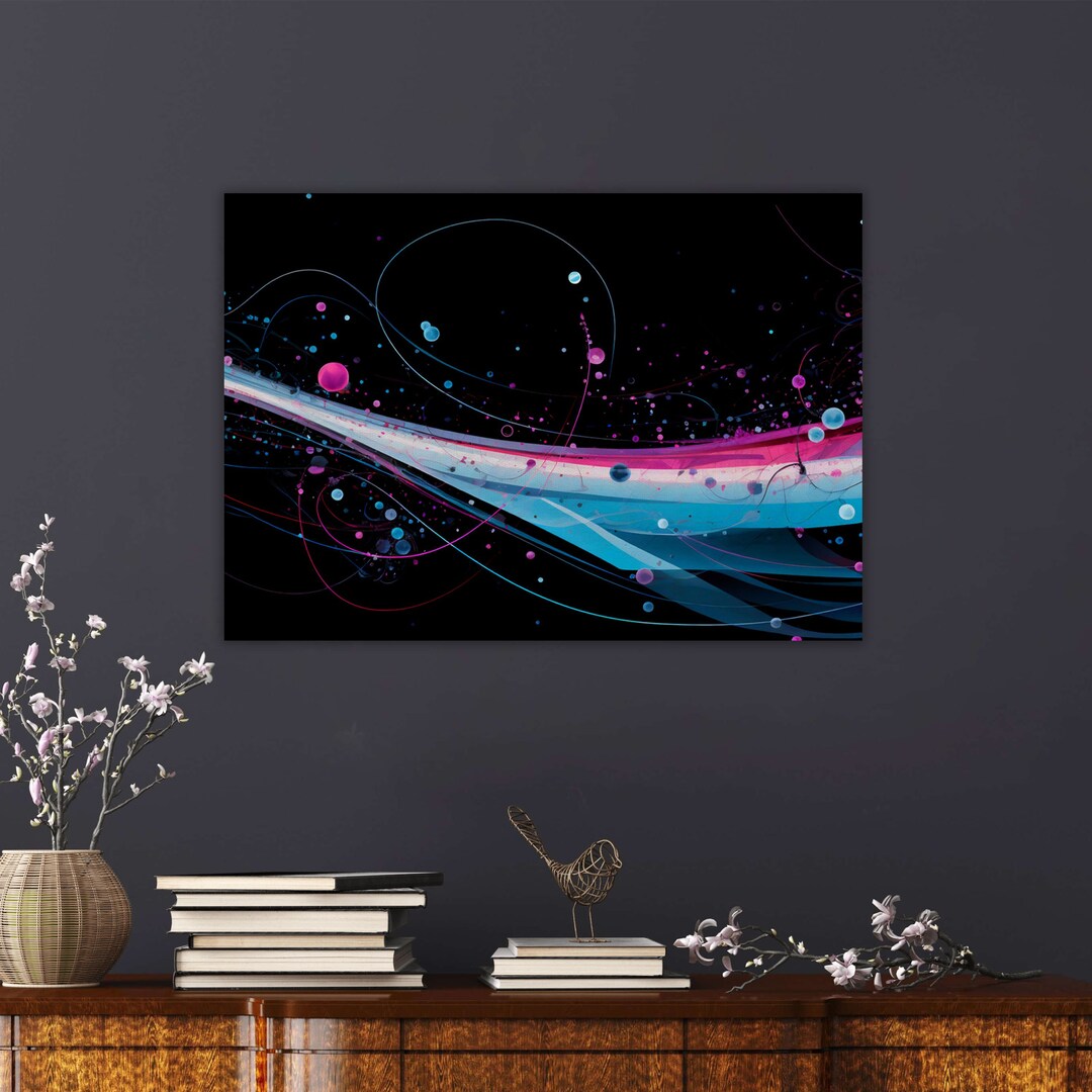 Canvas Wall Art | Event Horizon No.2 | Abstract Modern Art Home Decor ...