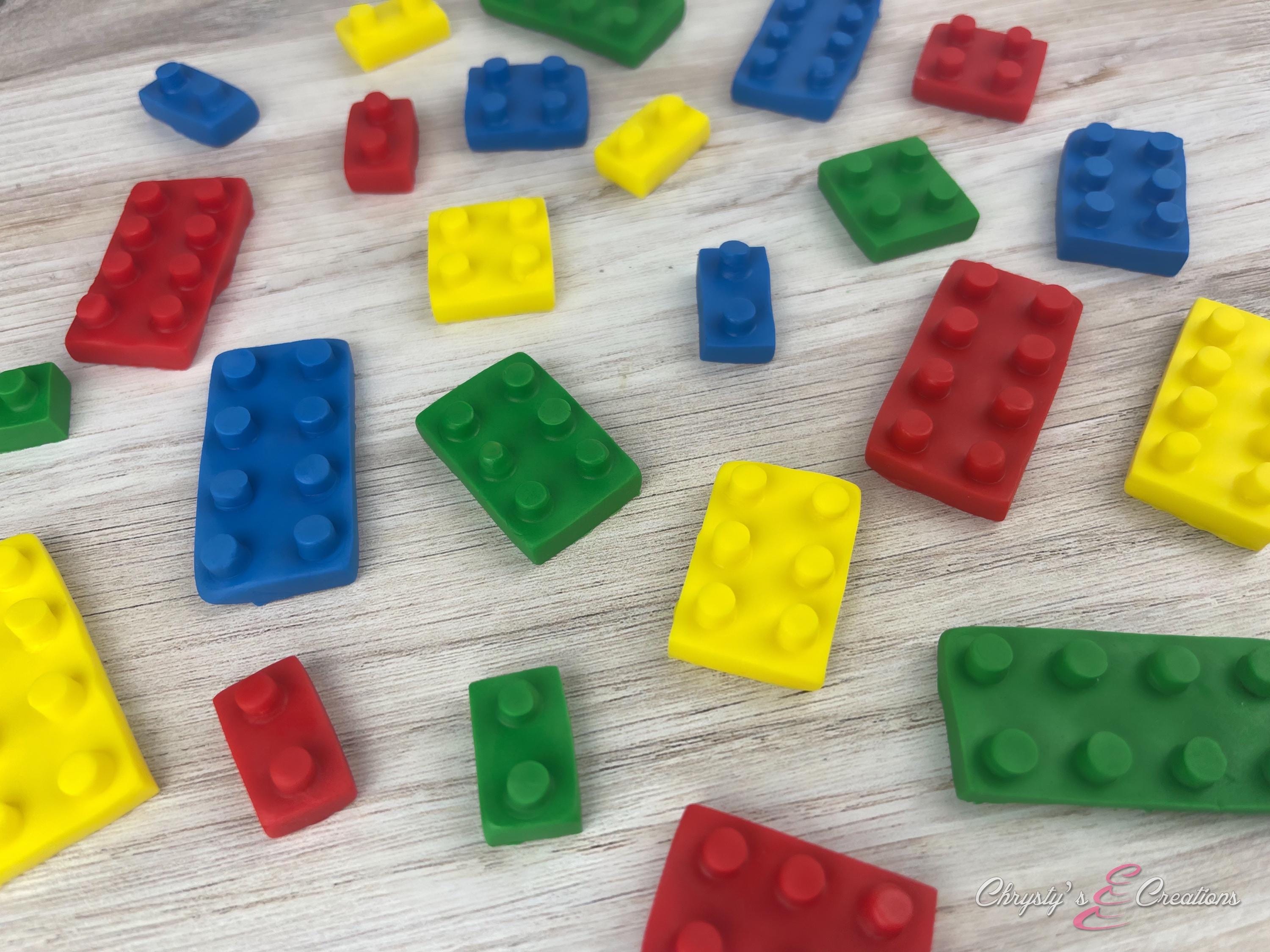 36 PCS - Fondant Building Block Pieces | Fondant Toppers - Etsy