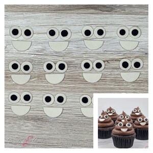Edible Eyes and Mouth | Fondant Toppers - Etsy