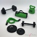 Gym Equipment Cake Toppers | Fondant Toppers - Etsy