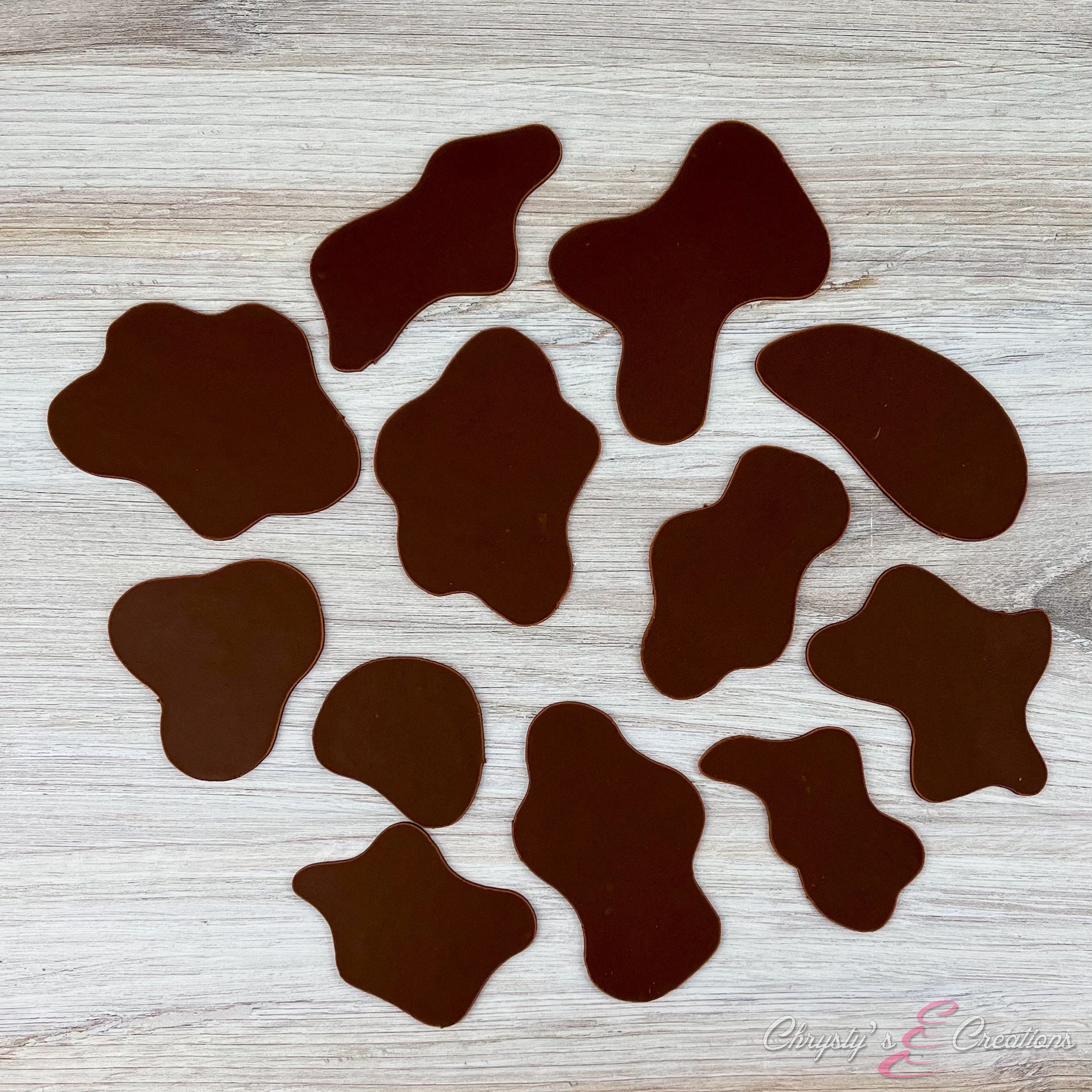 Cow Print/spots X-large 12 Count | Fondant Cake Toppers - Etsy