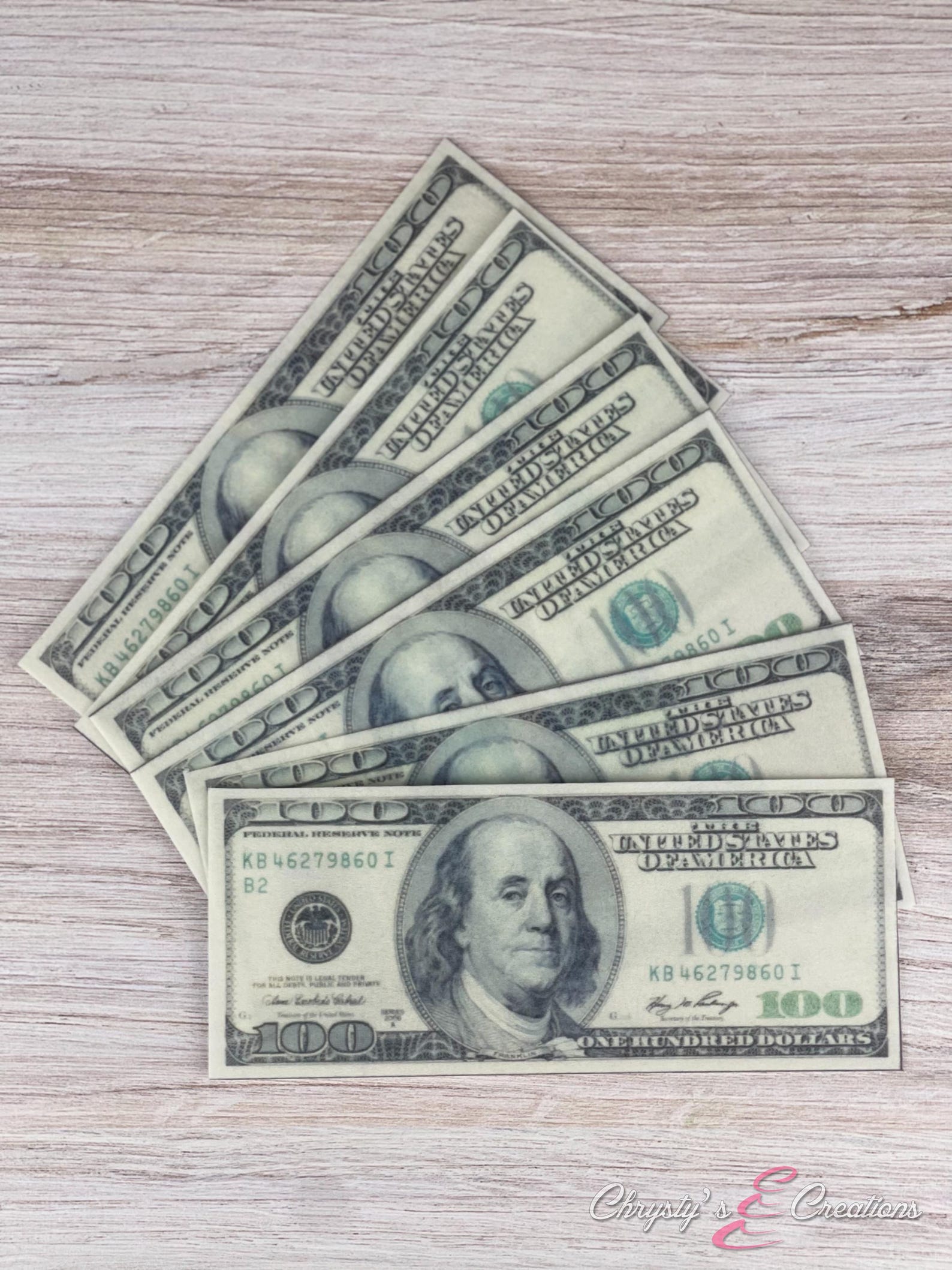 Pre-cut 100 Dollar Bills - Edible Money | Fake Money | Wafer Paper ...