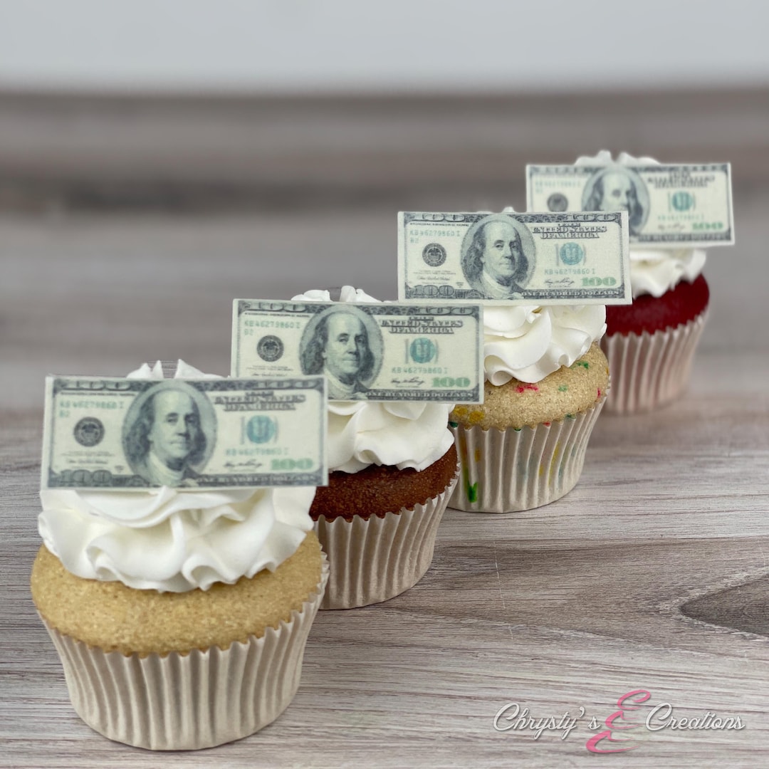 24 Pre-cut 100 Dollar Bills - Edible Money | Fake Money | Wafer Paper ...
