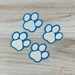 Paw Prints - Blue Dog Themed Party Decor | Edible Fondant Toppers - Etsy