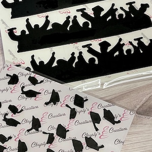 Graduation Silhouette | Cake Decor | Fondant Toppers - Etsy