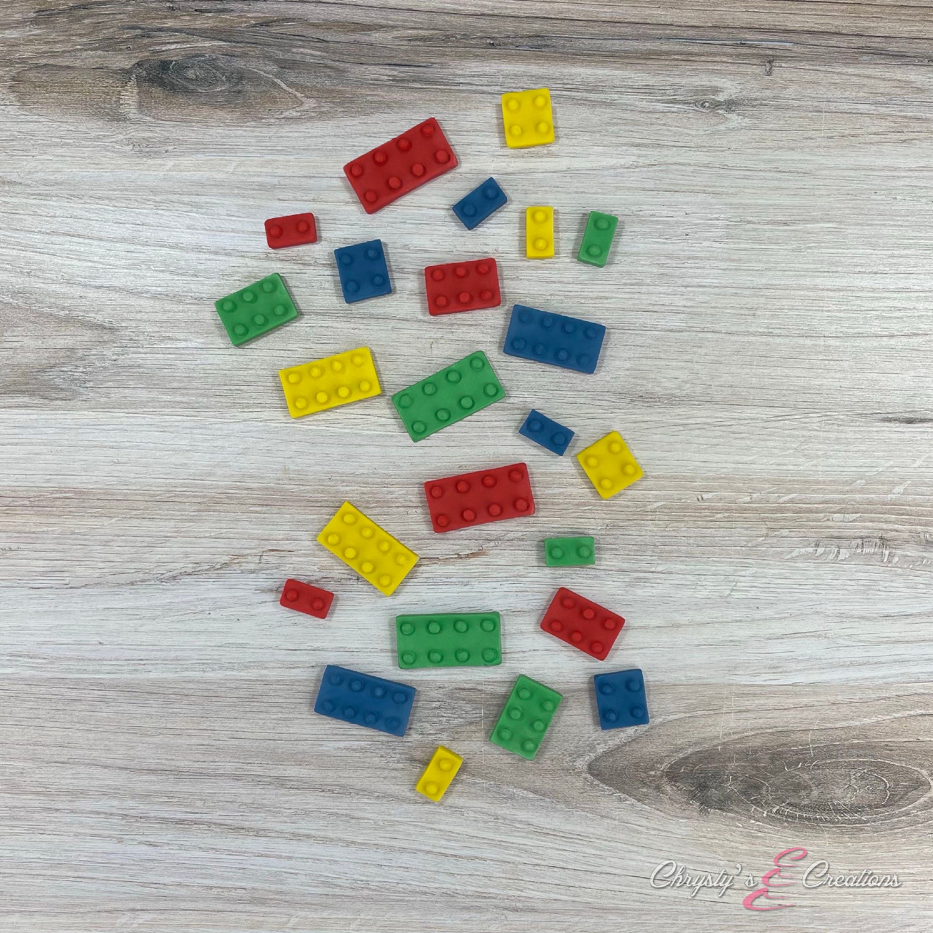 24 PCS - Fondant Building Block Pieces | Fondant Toppers - Etsy
