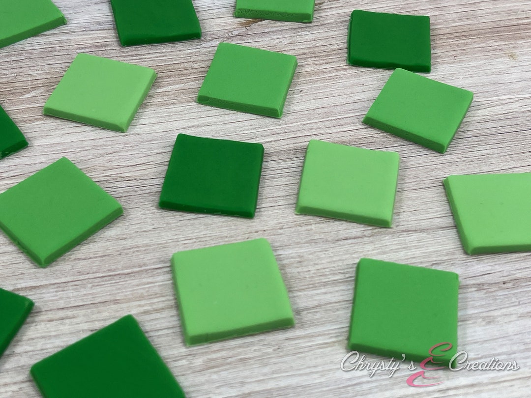 Square Pixels - Tiles | Fondant Edible Toppers - Etsy