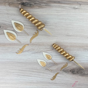 Unicorn Cake Topper | Set of Horn, Ears, and Eyes - Etsy