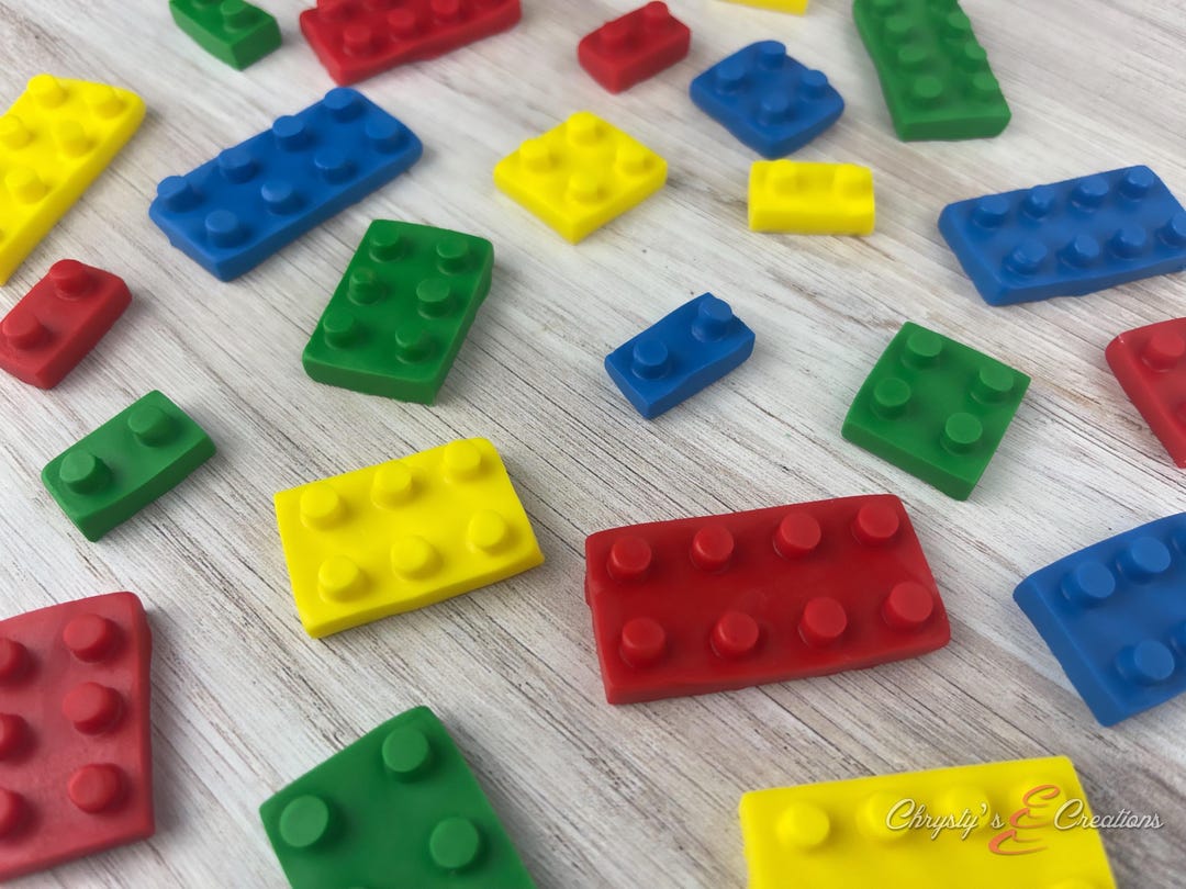 24 PCS - Fondant Building Block Pieces | Fondant Toppers - Etsy
