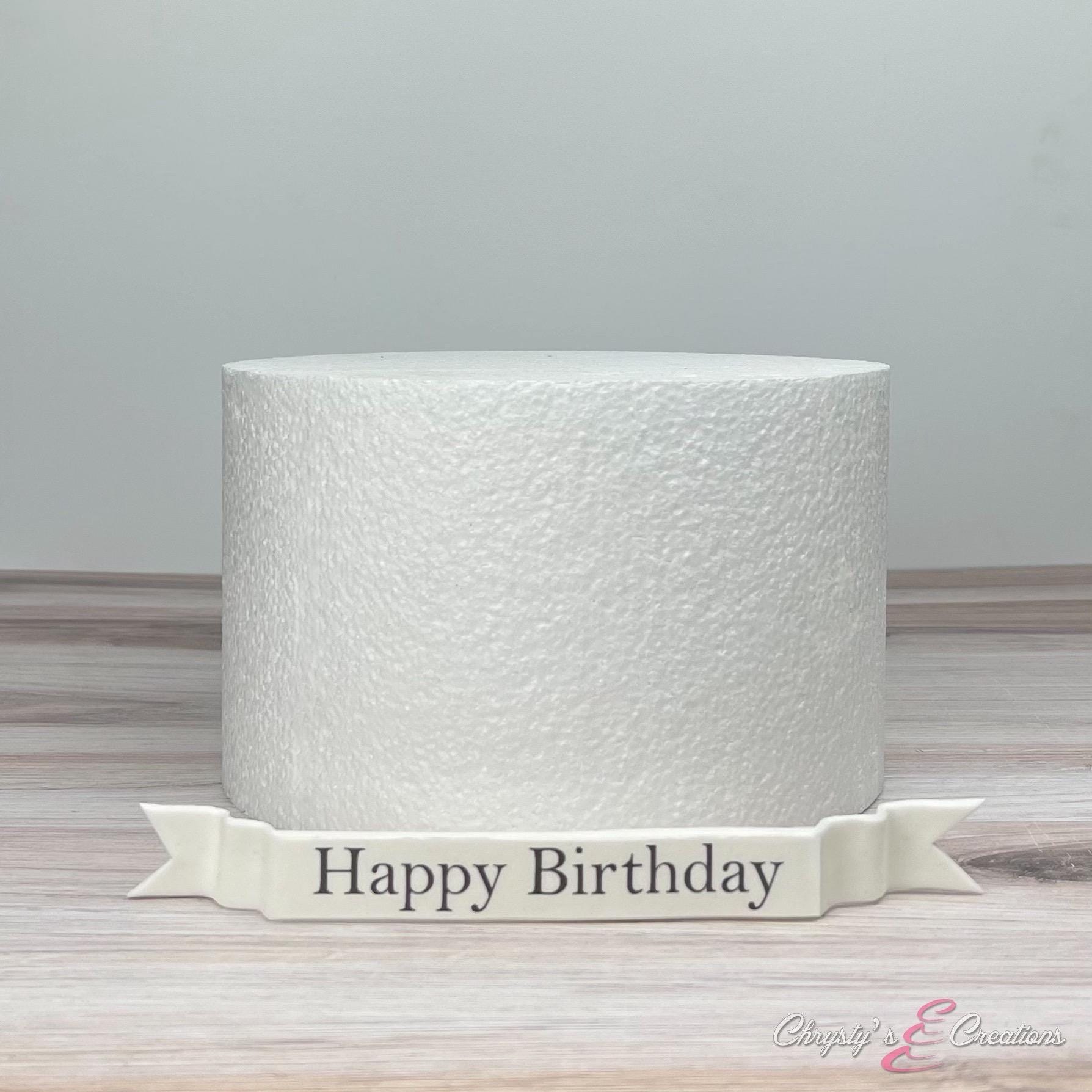 Fondant Banner, Ribbon, and Cake Topper | Cake Decoration for ...