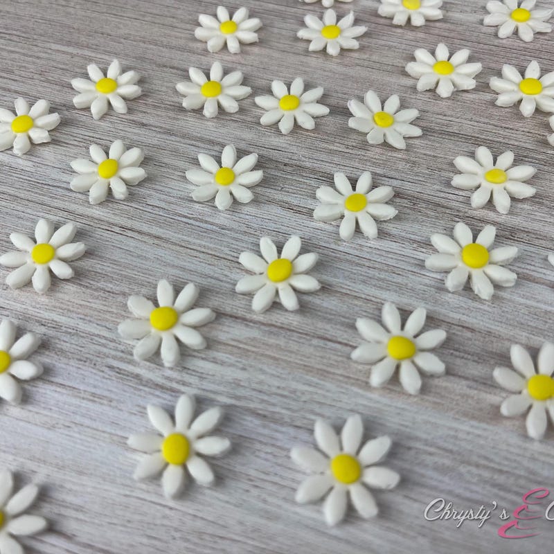 Daisy Flower Sugar Toppers - Etsy