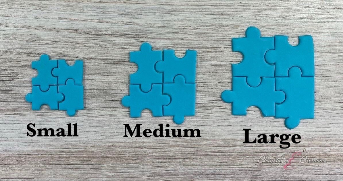 12 Fondant Puzzle Pieces Edible Fondant Toppers - Etsy