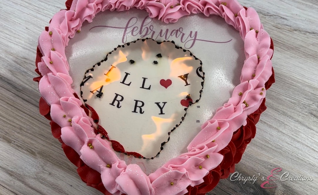 Burn-away Cake Kit - Viral Trend | Custom Toppers - Etsy