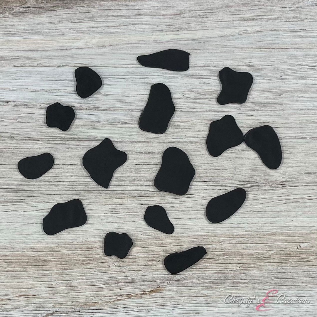 Cow Print/spots - 24 Count | Fondant Cake Toppers - Etsy
