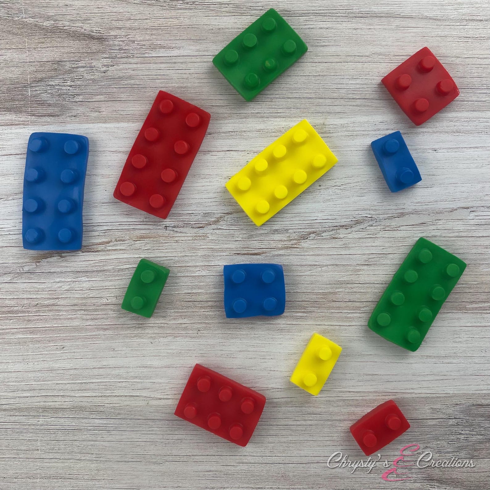 36 PCS - Fondant Building Block Pieces | Fondant Toppers - Etsy