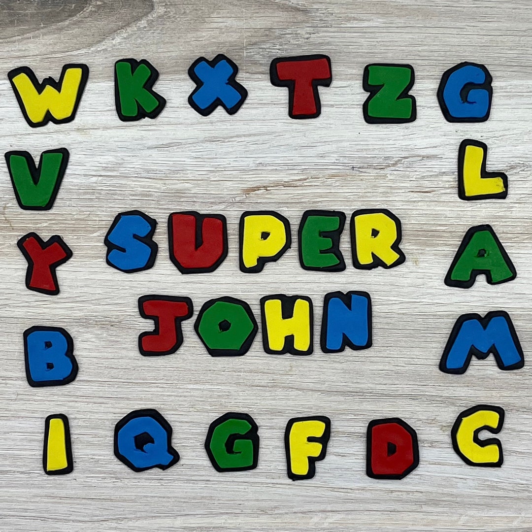 Video Game Font | Fondant Letters - Etsy