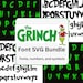 Christmas Font SVG Bundle - Font, Numbers and Symbols Included ...