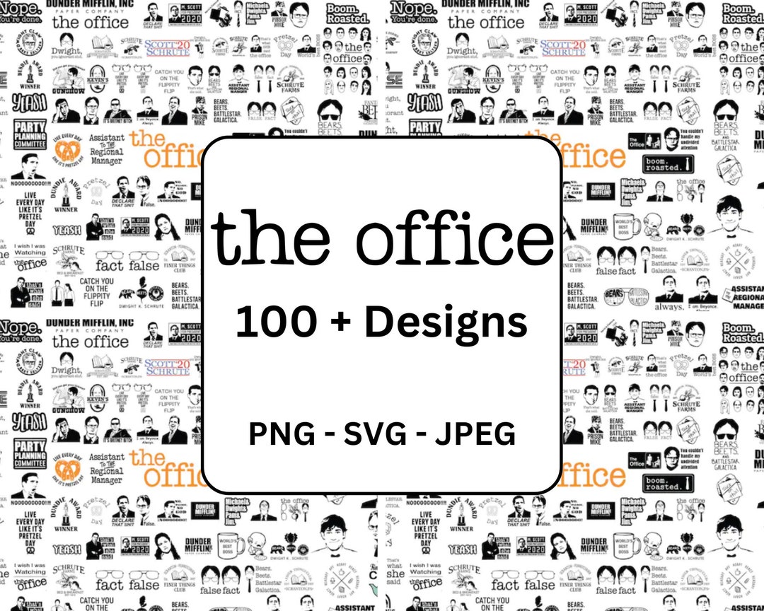 The Office SVG Bundle - Cricut, JPEG, PNG - Office Downloads - Etsy