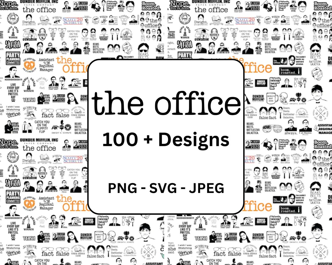 The Office SVG Bundle - Cricut, JPEG, PNG - Office Downloads - Etsy