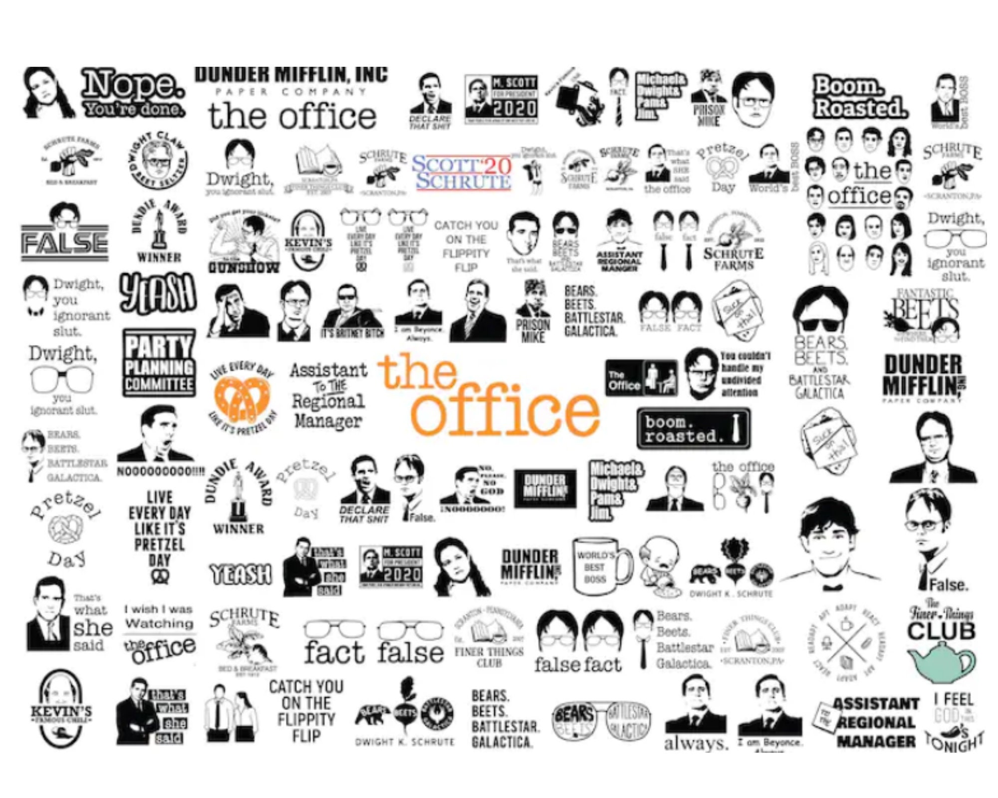 The Office SVG Bundle Cricut JPEG PNG Office Downloads - Etsy
