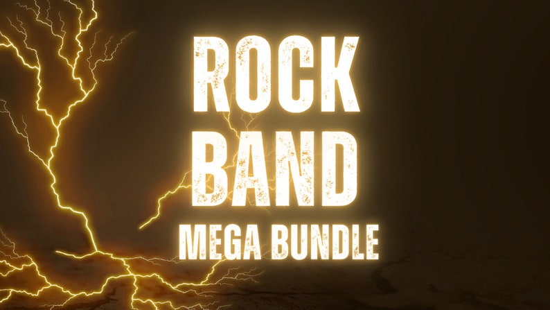 Rock Band Logo Mega Bundle - Over 500 Files! SVG, PNG, DXF Files - Etsy